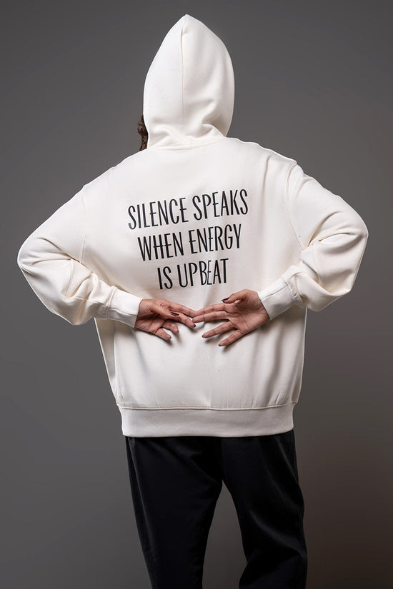 Winter White Statement Hoodie | Upbeat Retail